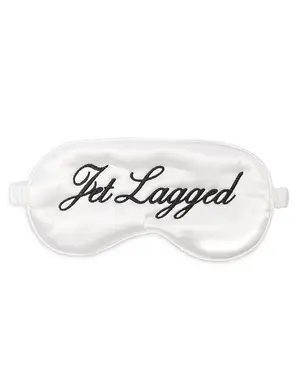 ABBODE Jet Lagged Satin Eye Mask - White
