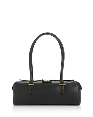 Rag & Bone Elmhurst Box Leather Satchel Bag - Black