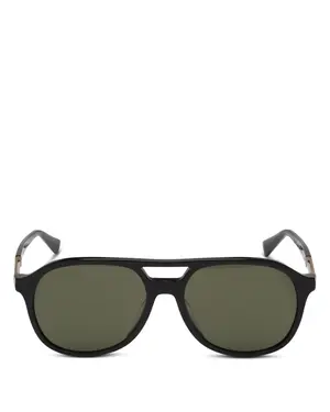 Brunello Cucinelli Aviator Sunglasses, 56mm
