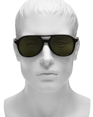 Brunello Cucinelli Aviator Sunglasses, 56mm
