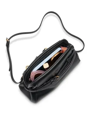 Moschino Tie Me Leather Clutch