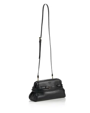 Moschino Tie Me Leather Clutch