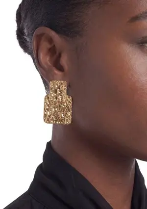 AREA STARS Anika Square Earrings