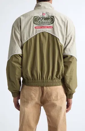 Rhude Desert Racing Embroidered Nylon Track Jacket