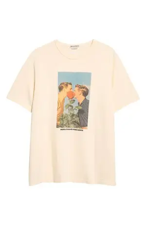 JW Anderson Kissing The Rose Bush Graphic T-shirt - Ecru