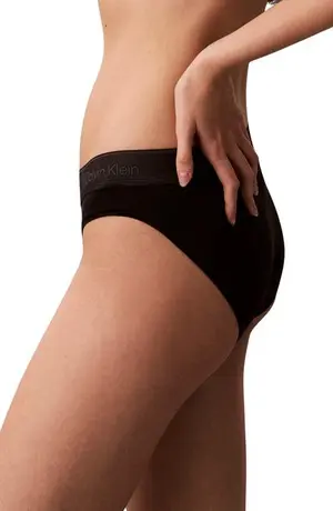 Calvin Klein Icon Cotton Blend Bikini - Black