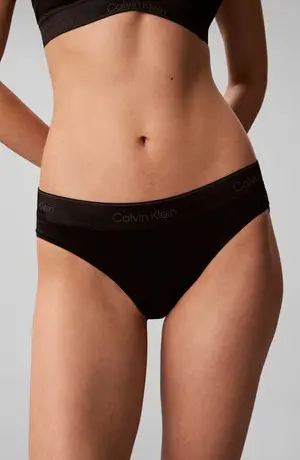 Calvin Klein Icon Cotton Blend Bikini - Black