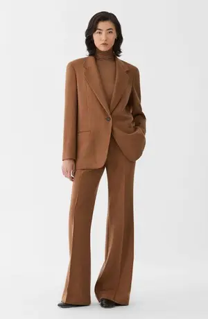 Lafayette 148 New York Fitted Funnel Neck Sweater