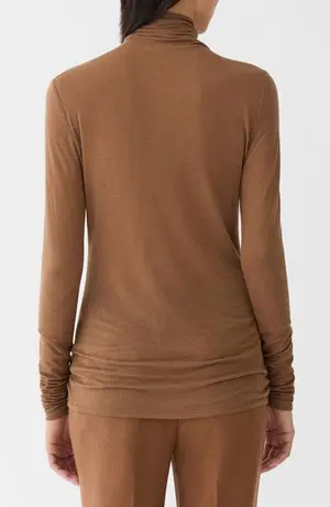Lafayette 148 New York Fitted Funnel Neck Sweater