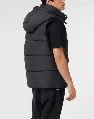 Philipp Plein Nylon Puffer Vest Gothic Plein