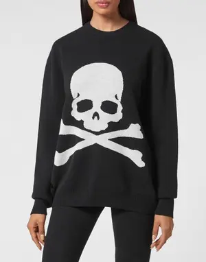 Philipp Plein Pullover Round Neck Skull&bones - Black