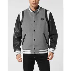 Philipp Plein Composed Bomber Jacket - Grey