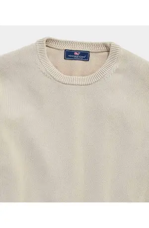 Vineyard Vines Folly Crewneck Cotton Sweater - Clam Shell