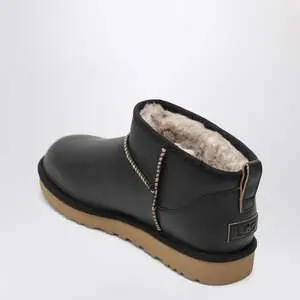 UGG Classic Ultra Mini Contrast Leather Boots