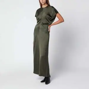 TOTEME Dark Low-waisted Viscose Dress - Green