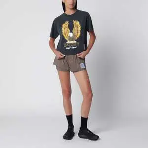 Satisfy Washed Mothtech Cotton T-shirt With Print