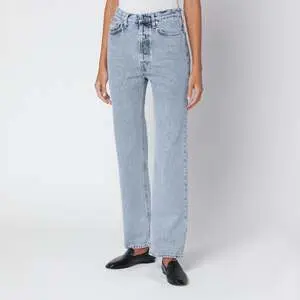 TOTEME Classic Blue Jeans In Organic Cotton - Light Blue