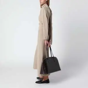 TOTEME Garderob Dark Chocolate Leather Tote Bag - Brown