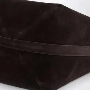 TOTEME Espresso Medium Suede Tote Bag