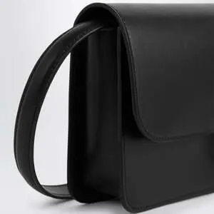 TOTEME Leather Clutch Bag With T-lock Closure - Black
