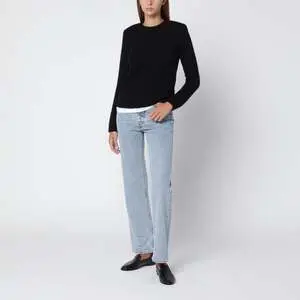 TOTEME Crew-neck Sweater In Silk And Cashmere Blend