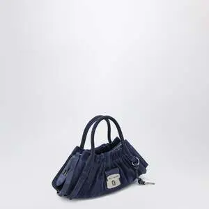 Marc Jacobs Small Navy Cristina Bag In Suede