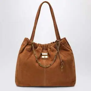 Marc Jacobs Copper The Cristina Tote Bag In Suede - Brown