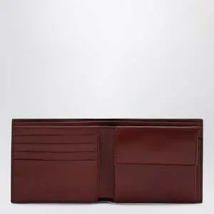 Saint Laurent East/west Brown And Burgundy Leather Wallet