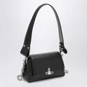 VIVIENNE WESTWOOD Hazel Small Faux Leather Shoulder Bag - Black