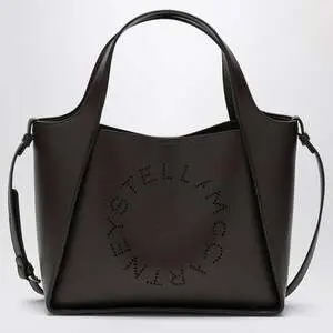 Stella McCartney Chocolate Vegan Leather Shoulder Tote Bag - Brown