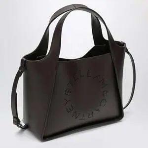 Stella McCartney Chocolate Vegan Leather Shoulder Tote Bag - Brown