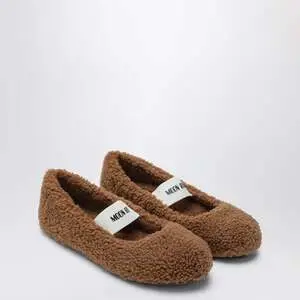 Moon Boot Cognac Shearling Ballerina