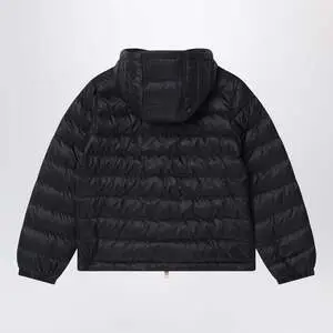 Burberry Nylon Down Jacket With Check Details