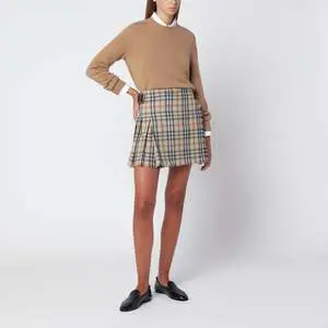 Burberry Caramel Crew-neck Cashmere Sweater