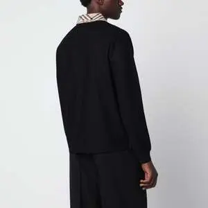 Burberry Long-sleeved Cotton Polo Shirt