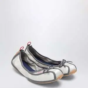 Balenciaga Ivory/grey Ballet Sneakers In Technical Fabric - Multicolor
