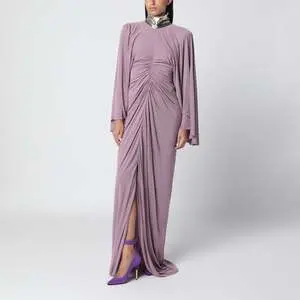 Valentino Garavani Mauve Pink Draped Long Dress