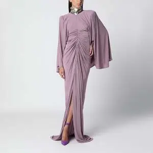 Valentino Garavani Mauve Pink Draped Long Dress