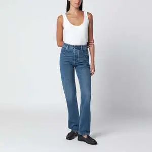 Bottega Veneta Jeans With Leather Pocket, Medium