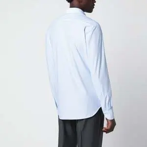 XACUS White Striped Active Twill Shirt