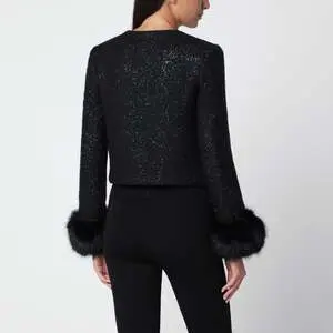 SELF-PORTRAIT Metallic Bouclé Jacket