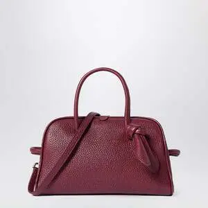 Jacquemus Small Turismo Bag In Leather - Burgundy