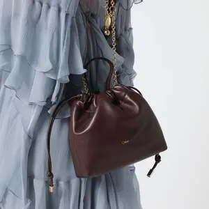 Chloé Icons Mini Shoulder Bag - Burgundy