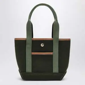 Rue De Verneuil Club S Olive Flannel Tote Bag - Green