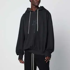 Rick Owens Washed Tower Oversized Cotton Sweatshirt