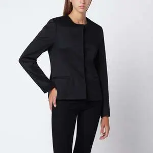 Loulou De Saison Ema Jacket In Virgin Wool Blend - Black