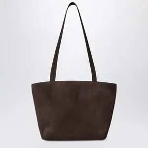 THE ROW Parker Dark Suede Tote Bag - Brown