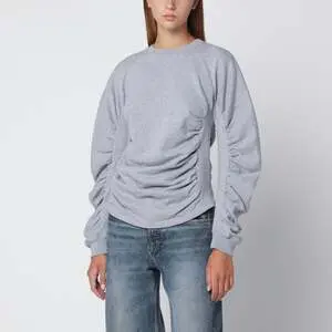 JW Anderson Gray Mélange Sweatshirt In Cotton - Grey