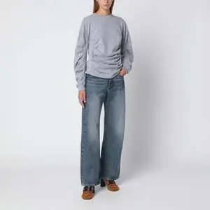 JW Anderson Gray Mélange Sweatshirt In Cotton