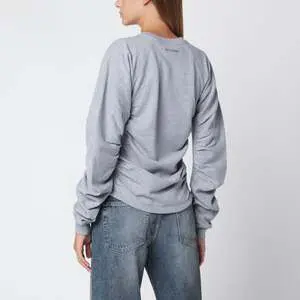 JW Anderson Gray Mélange Sweatshirt In Cotton